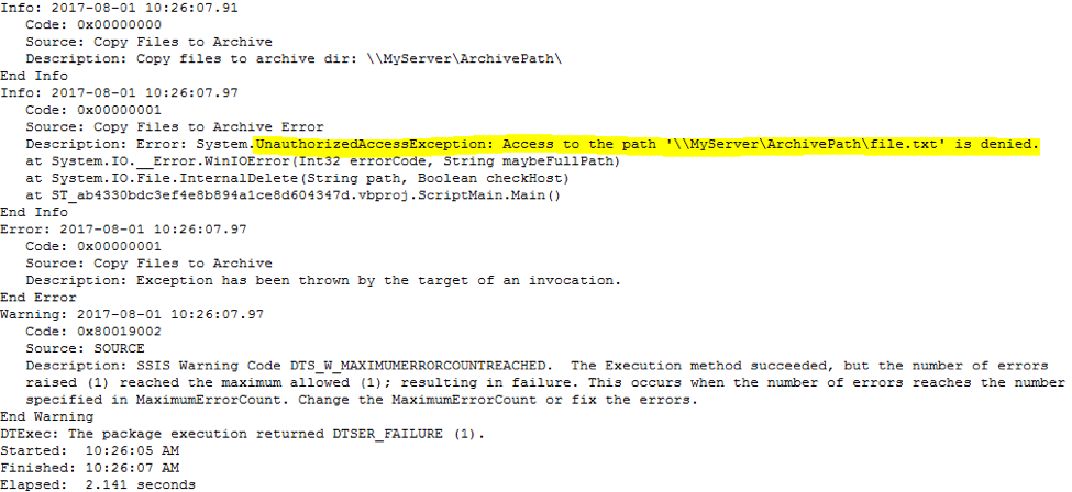 SSIS – Script Task: Exception Thrown by Target of an Invocation – John ... SSIS – Script Task: Exception Thrown by Target of an Invocation – John ...
